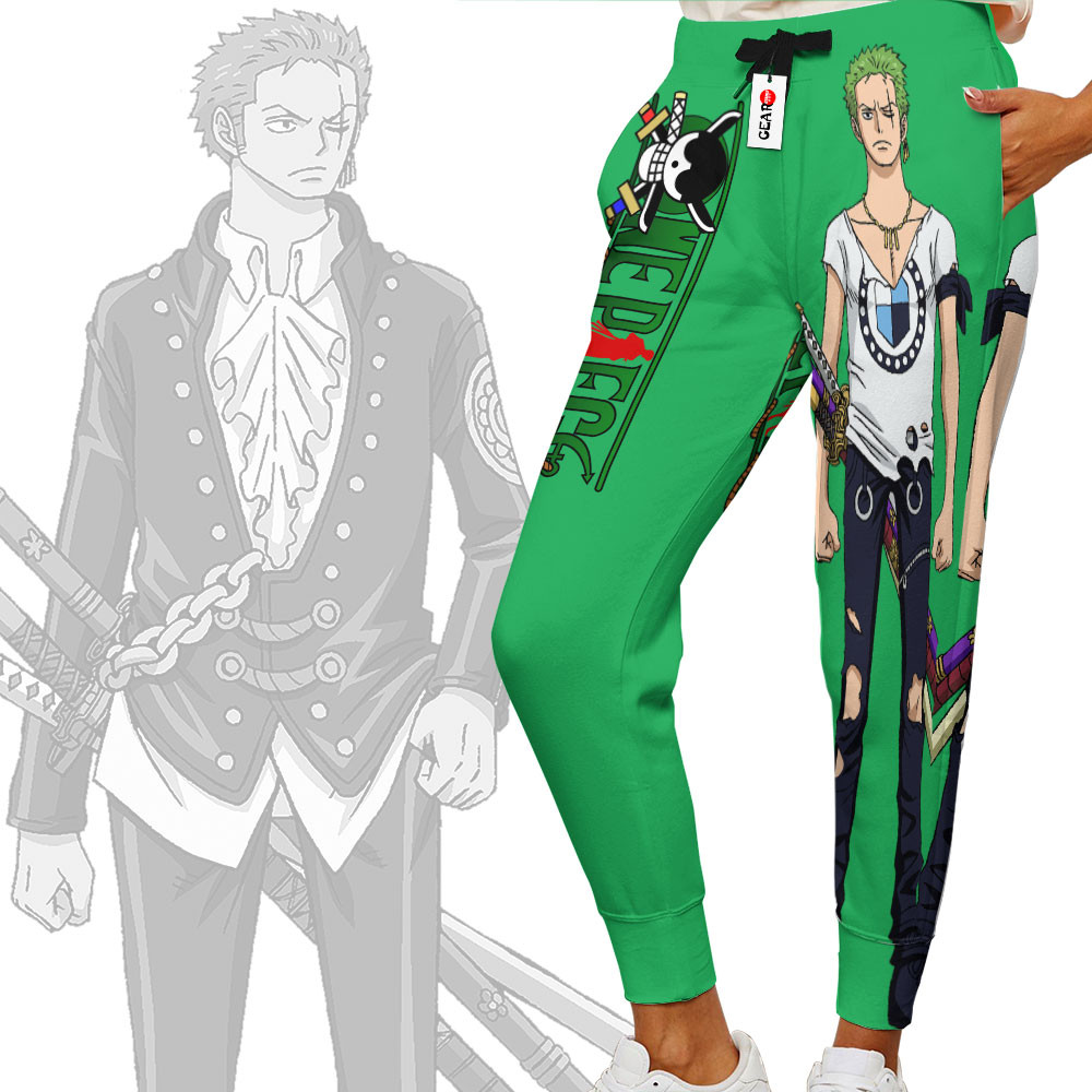 One Piece Red Zoro Custom Anime Sweatpants - Home Decor, Apparel and ...