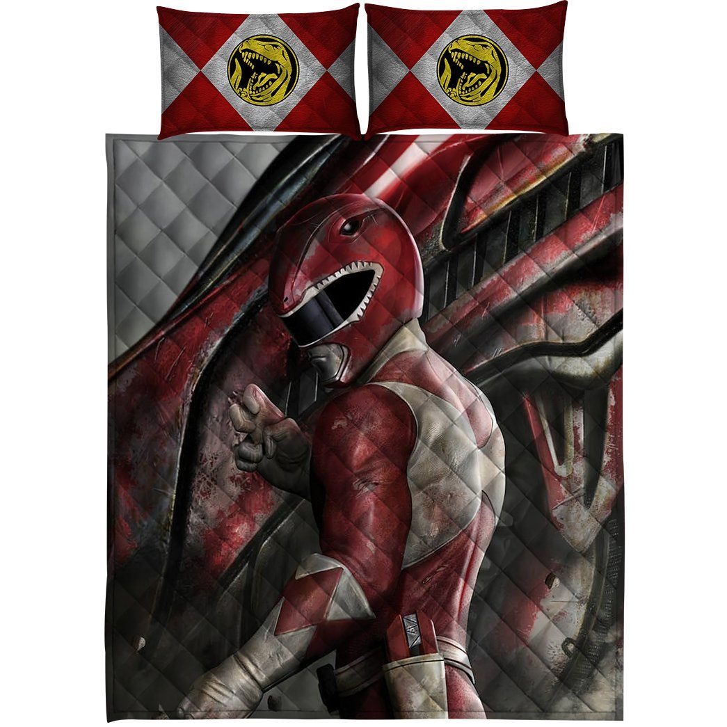 OwlsTeam3D Red Power Ranger Custom Quilt Set - Home Decor, Apparel and ...