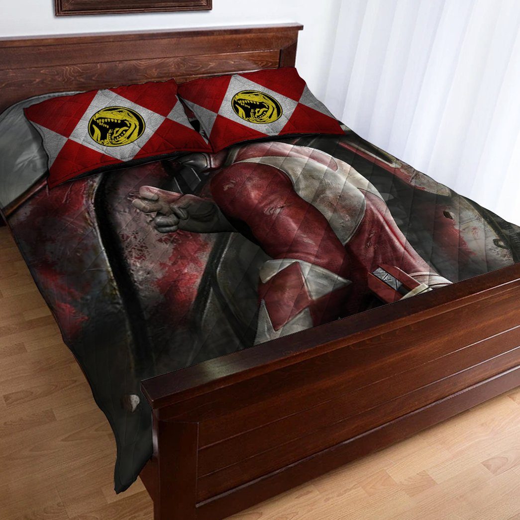 OwlsTeam3D Red Power Ranger Custom Quilt Set - Home Decor, Apparel and ...