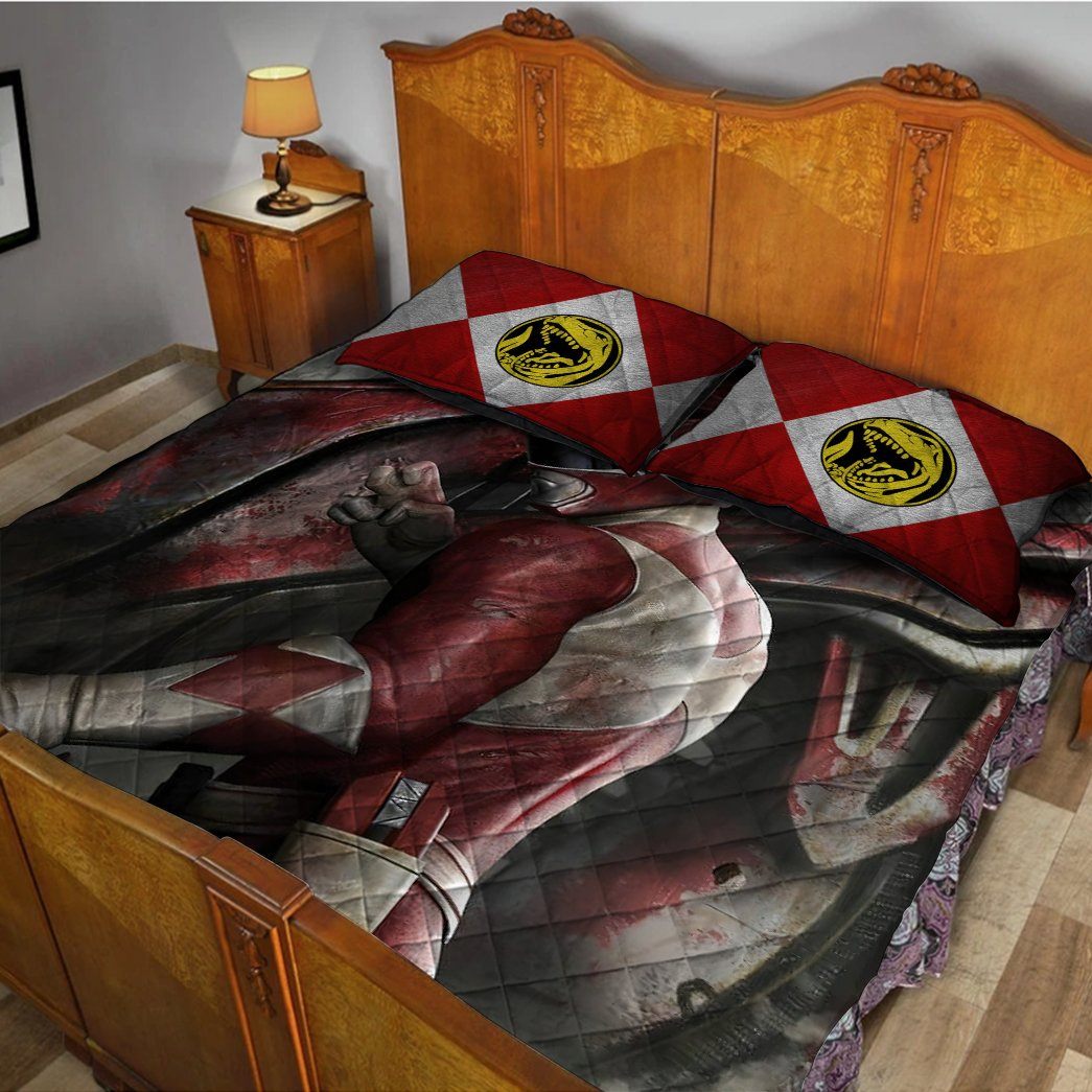 OwlsTeam3D Red Power Ranger Custom Quilt Set - Home Decor, Apparel and ...